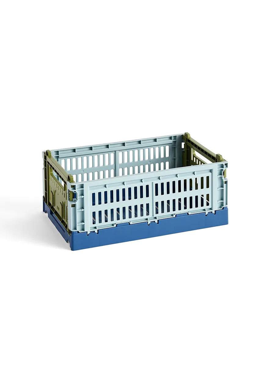Colour crate S, mix dusty blue fra Hay | Køb Colour Crate kasser her