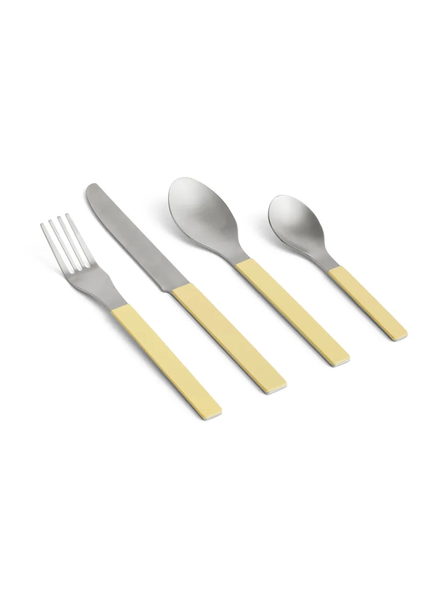 MVS Cutlery Set of 4, yellow fra Hay | Køb Hay Bestik Her