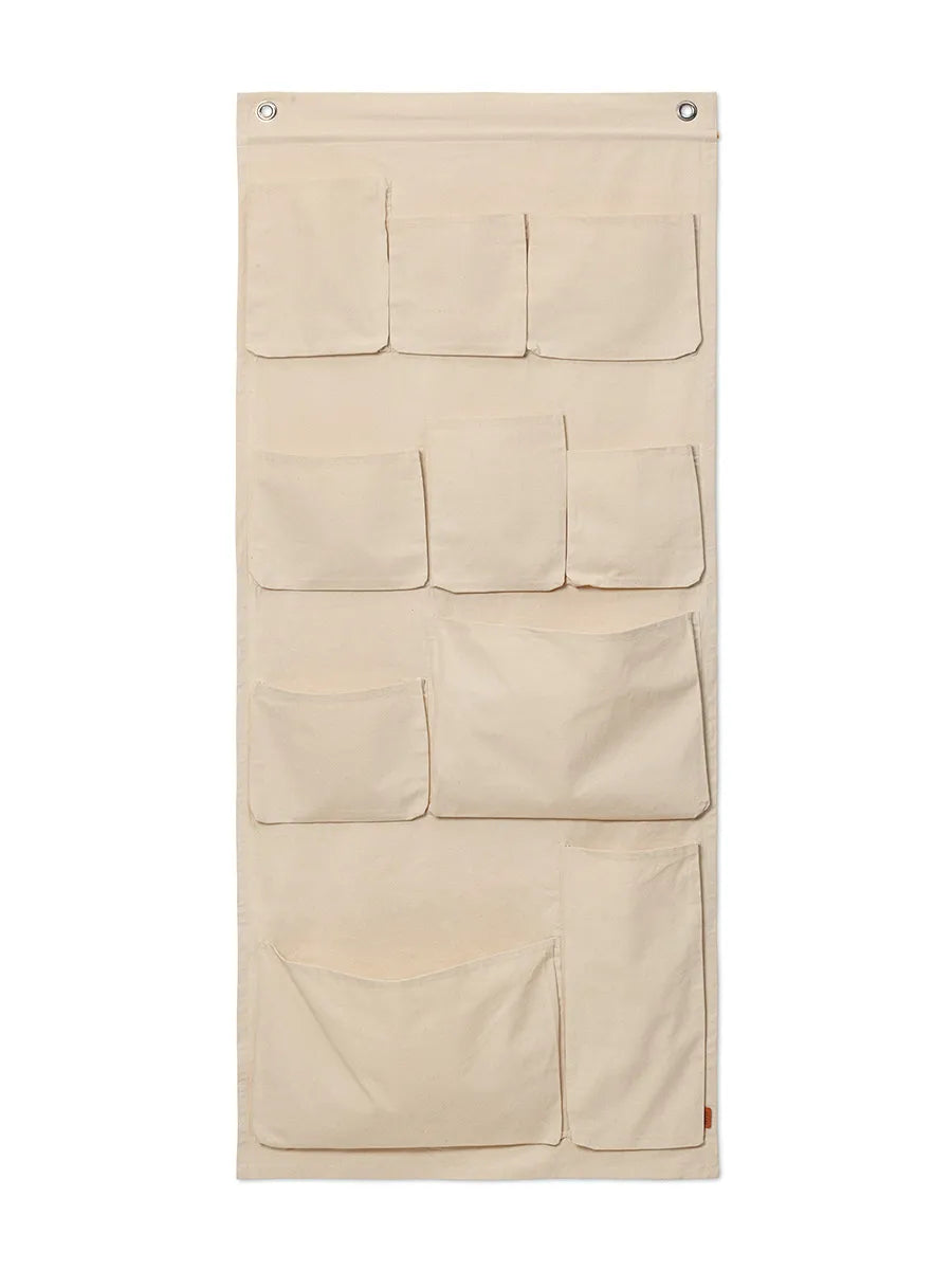 Ferm Living Canvas XL Wall Pockets, off-white | Køb Ferm Living her